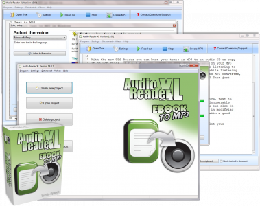 Text reader software or TTS software for Windows